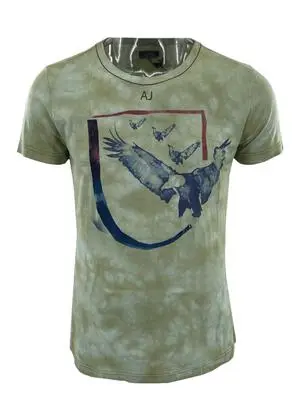 Emporio Armani Item O-neck Short-sleeved T-shirt - Green