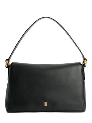 BY MALENE BIRGER Lelou Leather Shoulder Bag - Black