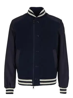 Moncler Panelled Zip-up Cardigan - Black