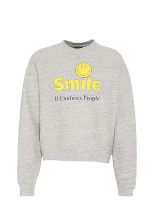 Dsquared2 Crewneck Sweatshirt With Smiley Face Print - Grey