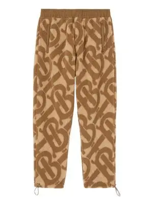 Burberry Burberry TB Monogram Jacquard Track Pants Brown