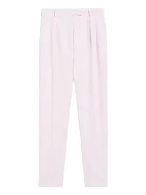 Max Mara High Waist Straight Leg Tailored Pants - Pink