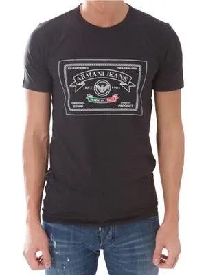 Emporio Armani Logo Details T-shirt - Black