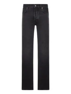 HAIKURE Five-pocket Straight-leg Jeans - Black