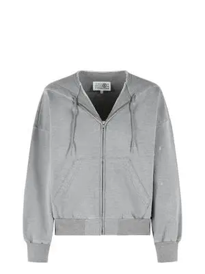 MAISON MARGIELA Mm6 Maison Margiela Distressed Zip-Up Jacket No