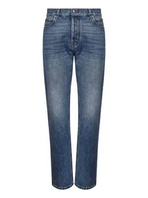 HAIKURE Haikure Straight-Leg Jeans With Logo Patch Blue