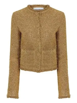 PACO RABANNE Paco Rabanne Glitter Button-Up Cardigan