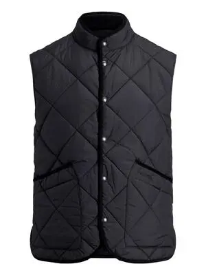 Polo Ralph Lauren Quilted Vest With Iconic Pony Motif - Black