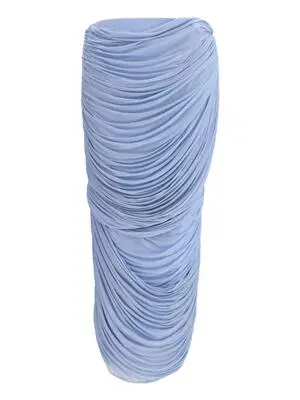 Magda Butrym Draped Midi Skirt - Blue