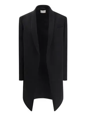 THE ROW Fedra Shawl-lapel Coat - Black
