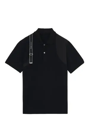 Alexander McQueen Harness Polo Shirt - Black