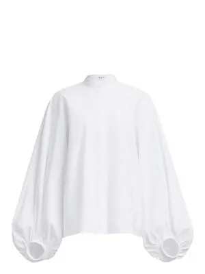 ALAÏA Alaia Poplin Balloon Sleeve Shirt
