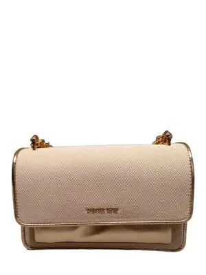 Michael Kors Logo Lettering Crossbody Bag - Nude