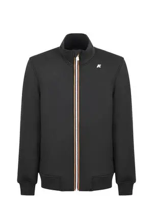 K-WAY Neoprene Zip Sweatshirt - Black