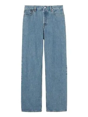 Gucci Loose Fit Denim Pants - Light Blue