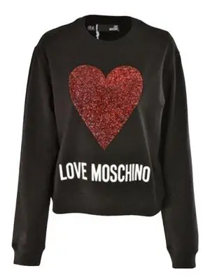 Moschino Embellished Heart Pullover - Black