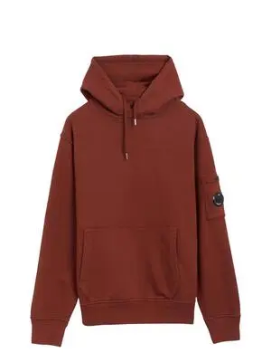 C.P. COMPANY C.P. Company Lens-Detail Hoodie Burgundy Red