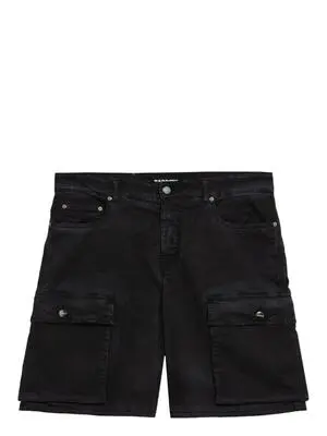 BARROW Knee-length Cargo Shorts - Black