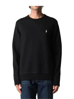 Polo Ralph Lauren Pony Embroidered Crewneck Sweatshirt - Black