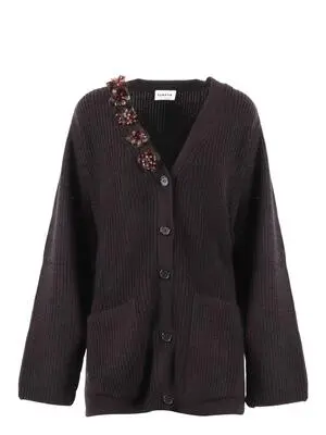 P.a.r.o.s.h Embellished Cardigan - Black