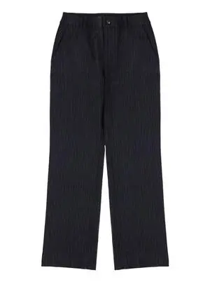 Paloma Wool Pinstriped Straight-leg Pants - Black