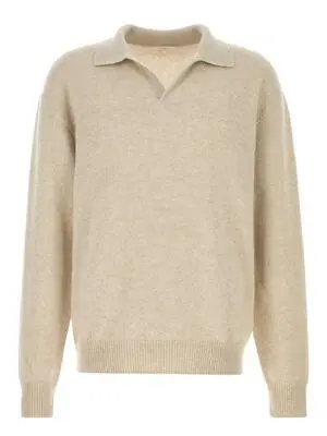 THE ROW The Row Leach Mélange-Effect V-Neck Sweater No