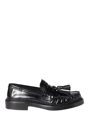 Miu Miu Tassel Detailed Loafers - Black