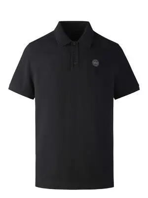 Canada Goose Beckley Logo Patch Polo Shirt - Black