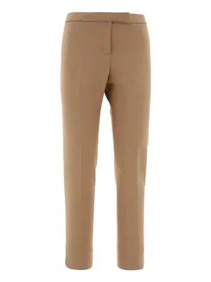 Peserico Cropped Slim Cut Trousers - Brown