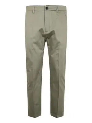 DEPARTMENT 5 Tailored Pressed Crease Trousers - Sage