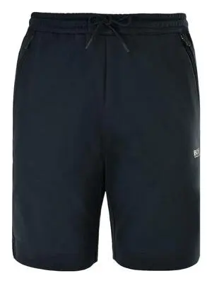 Hugo Boss Logo Detail Straight Leg Shorts - Black