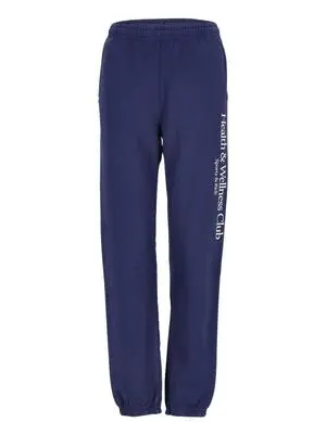 SPORTY  RICH Elastic Waist Track Pants - Blue