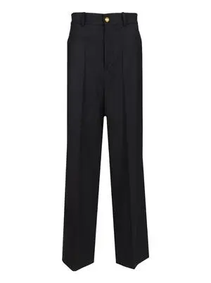 P.a.r.o.s.h Wide-leg Trousers - Black