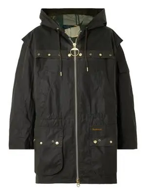 BARBOUR Barbour Aberford Hooded Waxed-Cotton Jacket