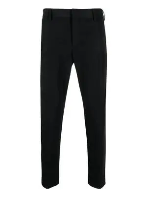 PT TORINO Straight-leg Tailored Trousers - Black