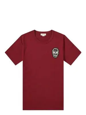 Alexander McQueen T-shirt With Round Neck And Short Sleeves - Red