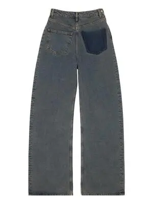 MAISON MARGIELA Back Panel Jeans - Light Gray