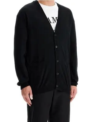 Moschino Long Sleeve V-neck Cardigan - Black