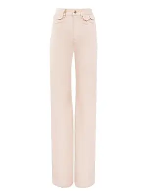 Chloé High-waisted Flared Jeans - Flowing Pink