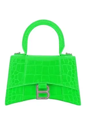 Balenciaga Hourglass Xs Top Handle Bag - Green