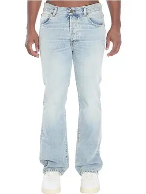 HAIKURE Light Wash Five-pockets Bootcut Jeans - White