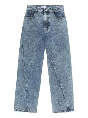 ALAÏA Alaïa Twisted Straight Cut Jeans