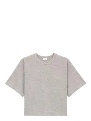 Saint Laurent Cassandre Crewneck T-shirt - Gray