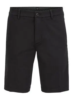 Hugo Boss Slim-fitting Button Shorts - Black