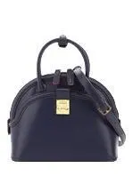 Mcm Logo Plaque Tote Bag - Black