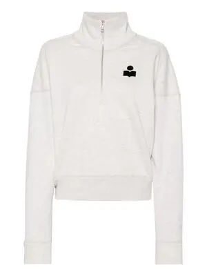 Isabel Marant Étoile Ross Logo Zip-up Sweatshirt - No