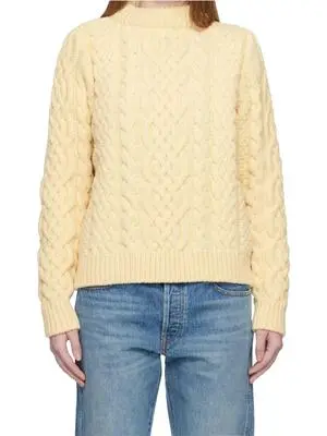 BASERANGE Ribbed Knit Turtleneck Sweater - Nude