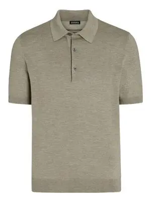 Zegna Blended Polo Shirt - Nude