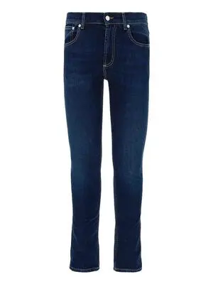Alexander McQueen Logo Skinny Jeans - Blue