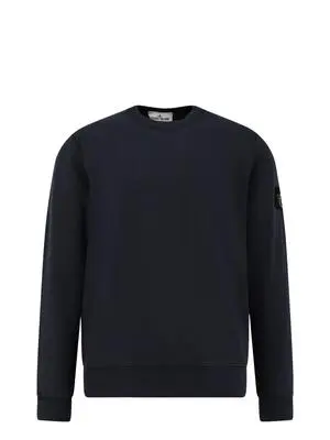 Stone Island Stone Island Logo Patch Crewneck Sweatshirt Blue